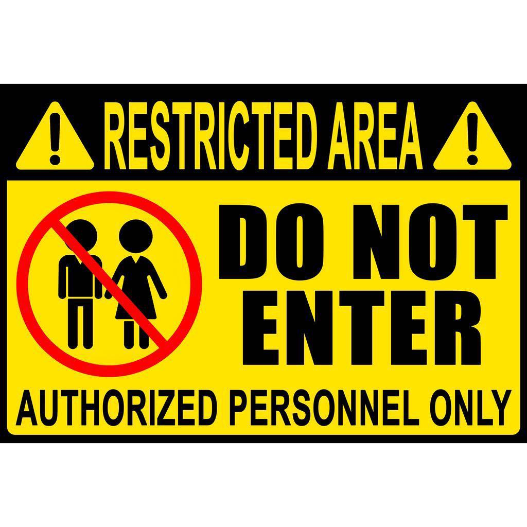 NO ENTRY/DO NOT ENTER/NO TRESPASSING - Laminated Signage - A4 Size high ...