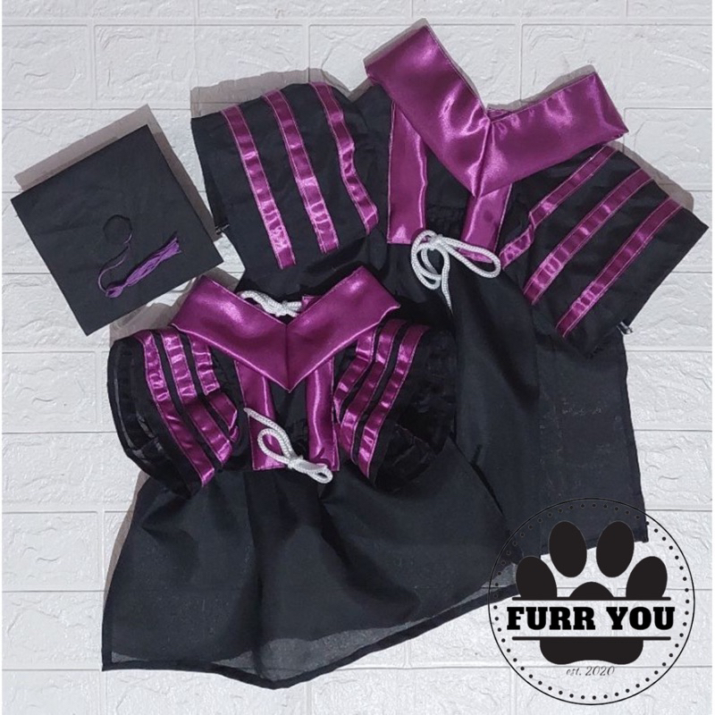 Graduation Toga for your pets (complete set) Customize your own design ...