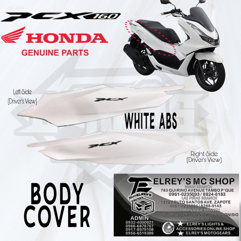 STOCK BODY COVER ( ABS MODEL ) FOR PCX 160 PEARL WHITE | Shopee Philippines