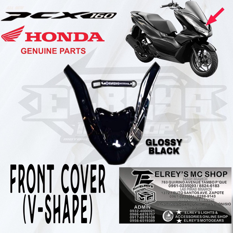 STOCK V-SHAPE FOR PCX 160 GLOSSY BLACK | Shopee Philippines
