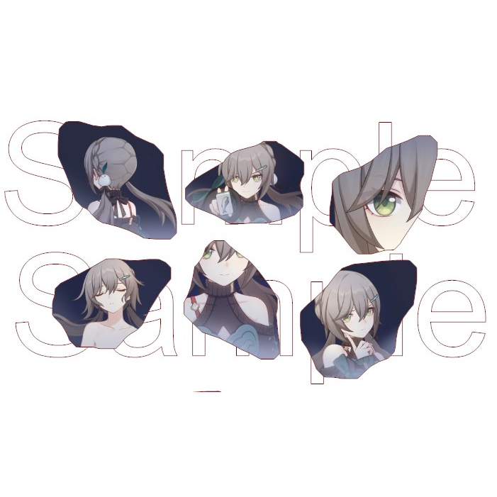 6pcs/set Honkai Star Rail Eidolon Waterproof Sticker Vol 2 (Matte ...