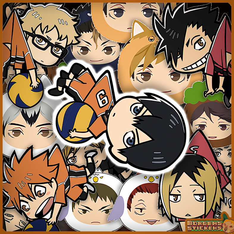 Haikyuu!! Chibi stickers - Vinyl Waterproof Sticker / Regular Sticker ...