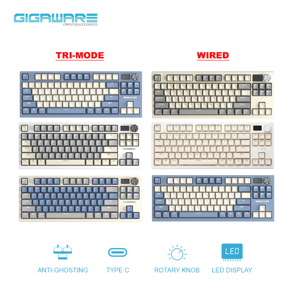 Langtu LT84 | 84 Keys | Tri-Mode/Wired | Hot-swappable | Mechanical ...