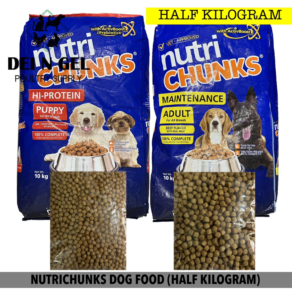 Nutri Chunks Dog Food (Half Kg) | Shopee Philippines