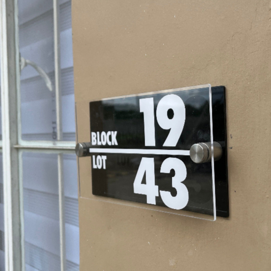 ***HOUSE NUMBER/BLK AND LOT SIGNAGE 9x5inch 3mm acrylic*** | Shopee ...