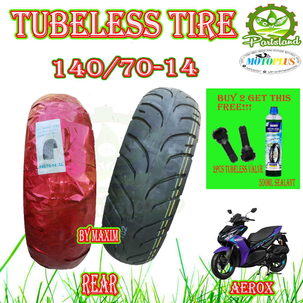 Tubeless Tire 140/70-14 For Yamaha Aerox Tire for Rear Side Free ...