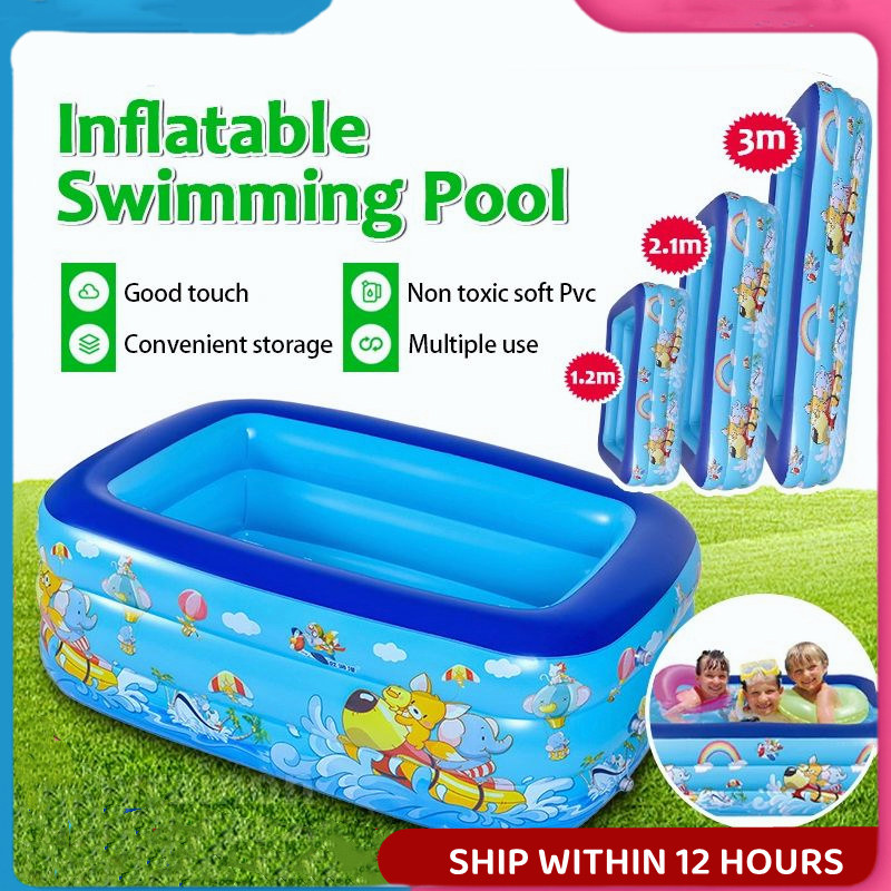 Rectangular inflatable Swimming Pool Baby Kids Pools Thickened Baby ...