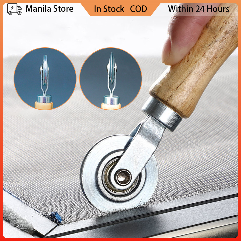 Double-Head Window Screen Spline Roller Wooden Handle Screen Frame ...
