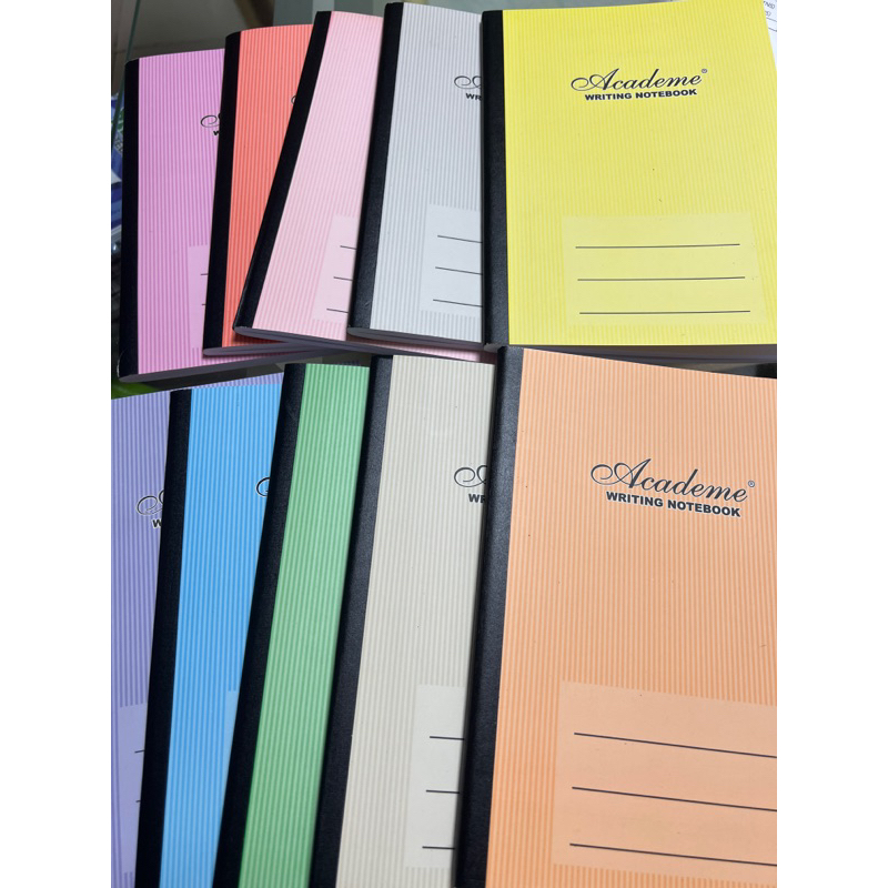 10pc Academe Writing TAHI Notebook Grade 1-2 80LVS 60gsm 152x210mm 6x8 ...