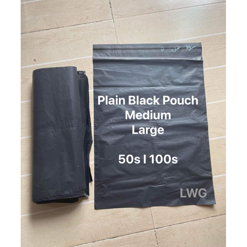 50pcs I 100pcs Plain Black I Blue Pouch no sleeves I Express Courier ...