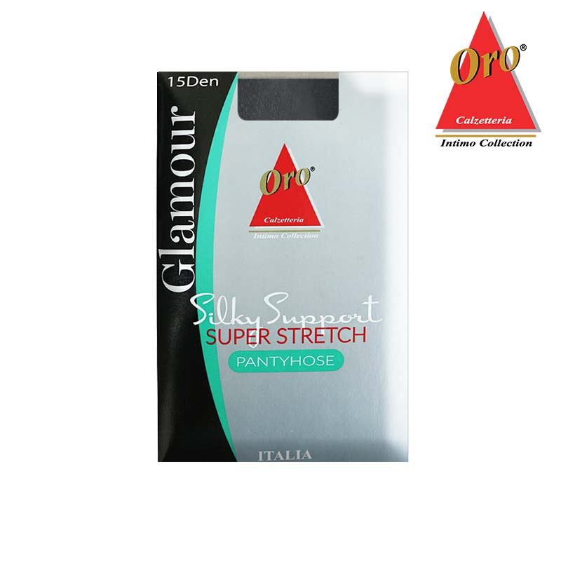 Oro Glamour Silky Support Super Stretch Pantyhose 1 Pair 15 Den ...
