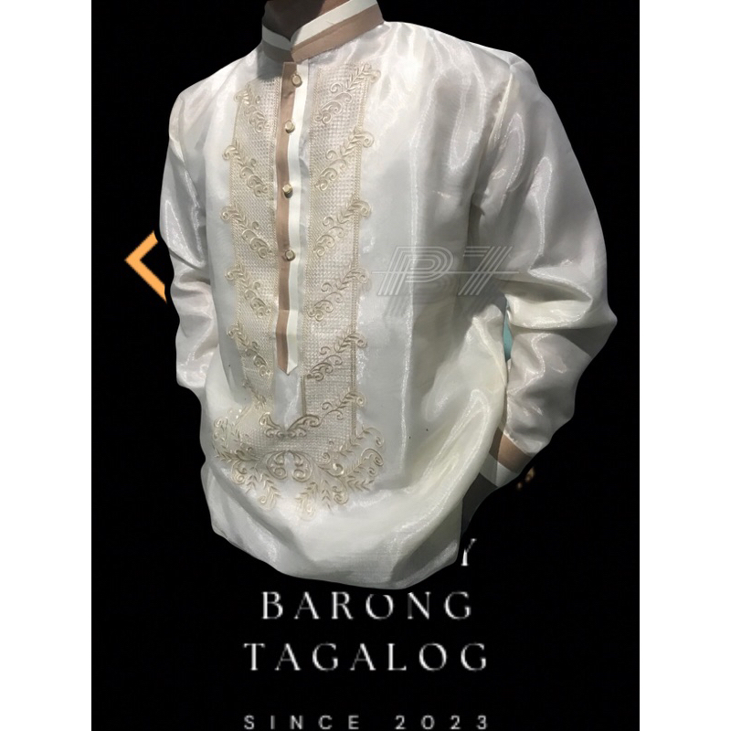 BARONG TAGALOG (Cream or Beige) | Shopee Philippines