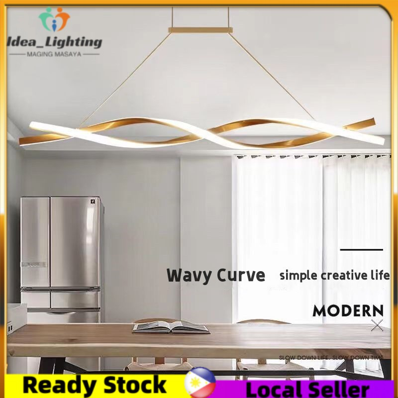 Chandelier Ceiling Light Tri Color Hanging Lamp For Kitchen Bar Counter ...