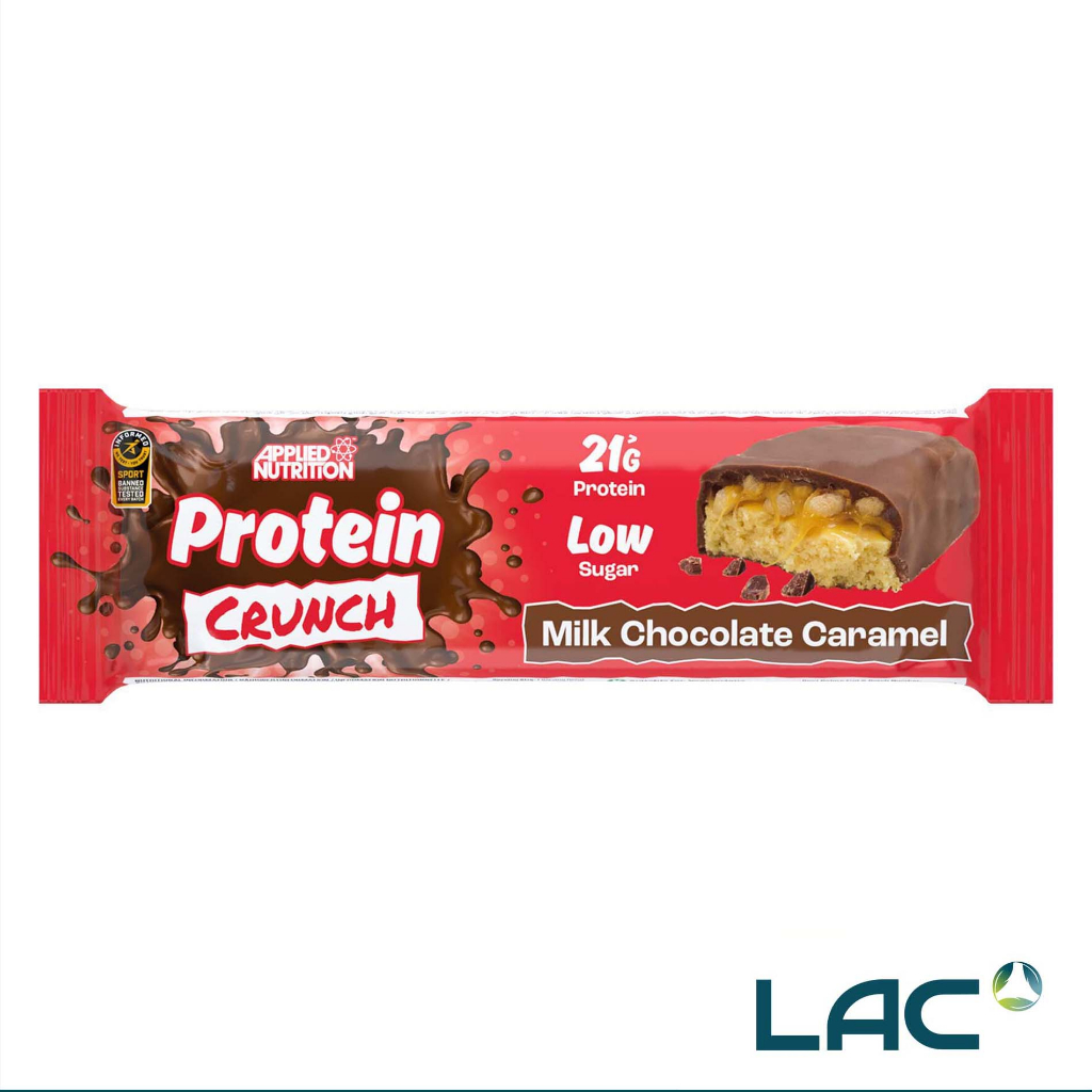 Applied Nutrition Protein Crunch Bar Milk Chocolate Caramel 62G ...