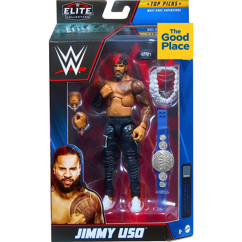 MATTEL WWE Elite Top Picks Collection Jimmy Uso Figure With Accessories ...