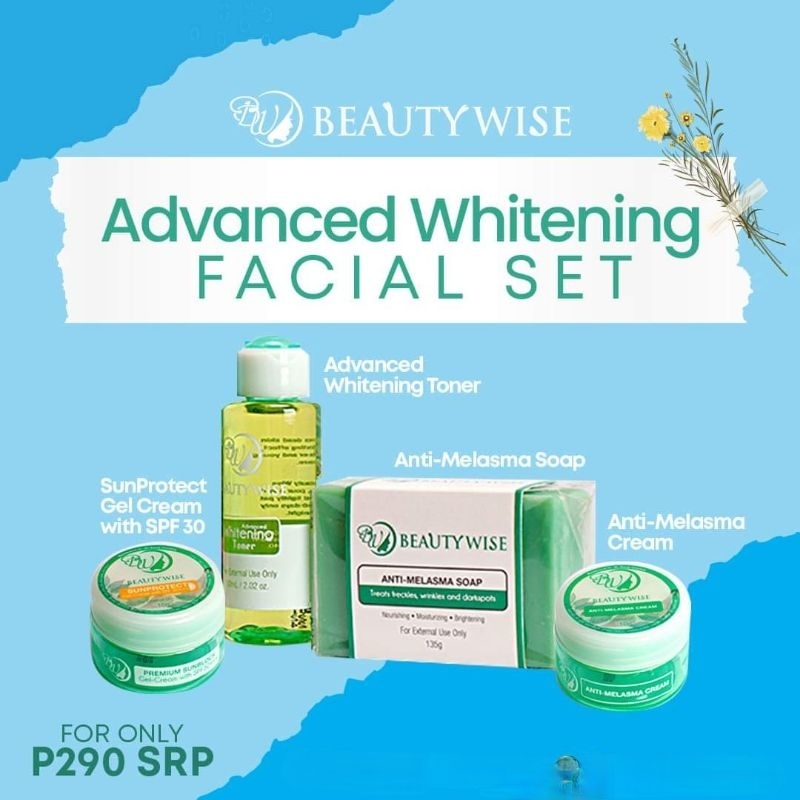 BEAUTY W*SE ADVANCE WHITENING FACIAL SET | Shopee Philippines