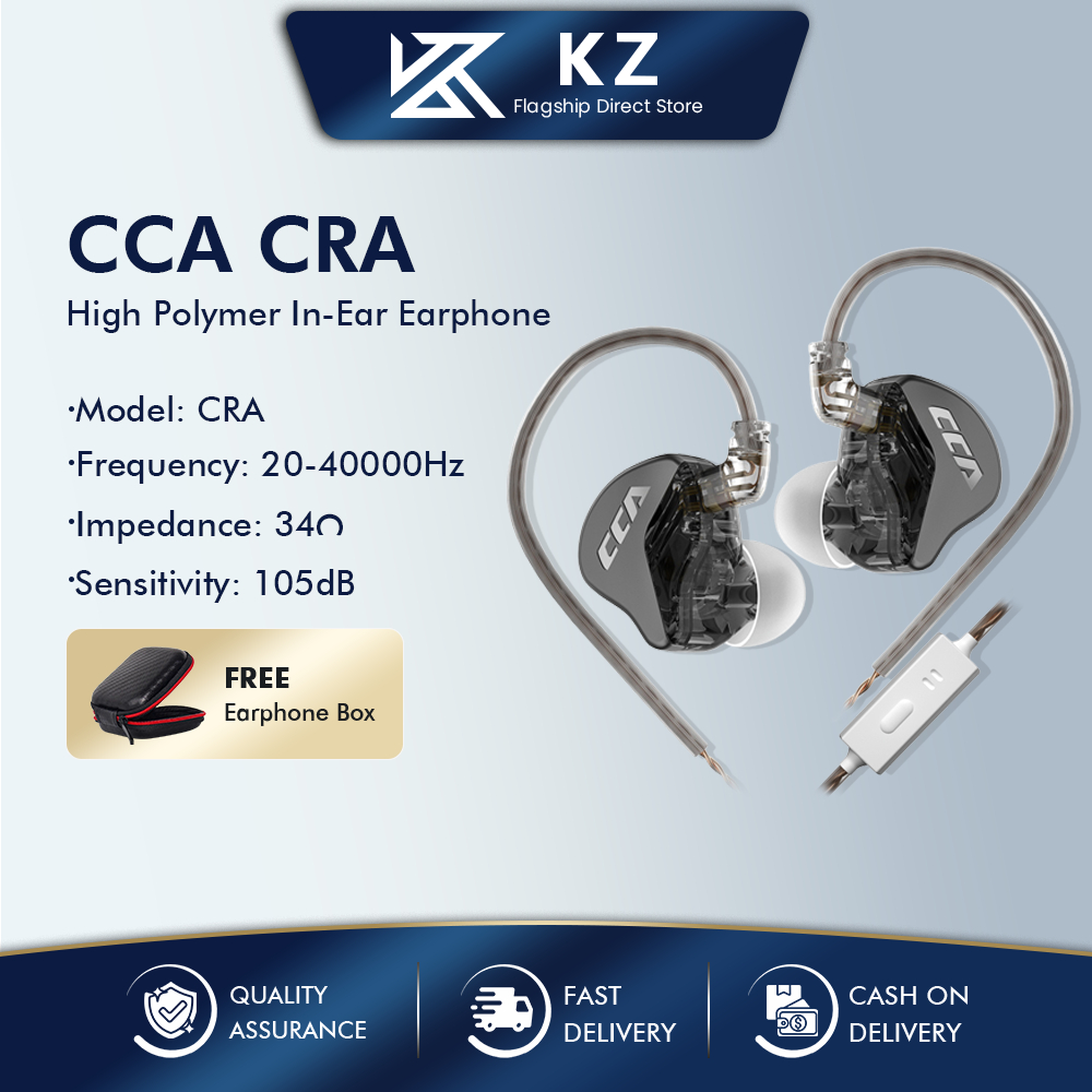 CCA CRA In Ear HiFi Headset High Polymer Diaphragm Monitor Headphones ...