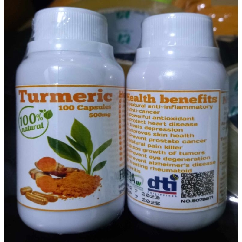 turmeric capsule 100% natural | Shopee Philippines