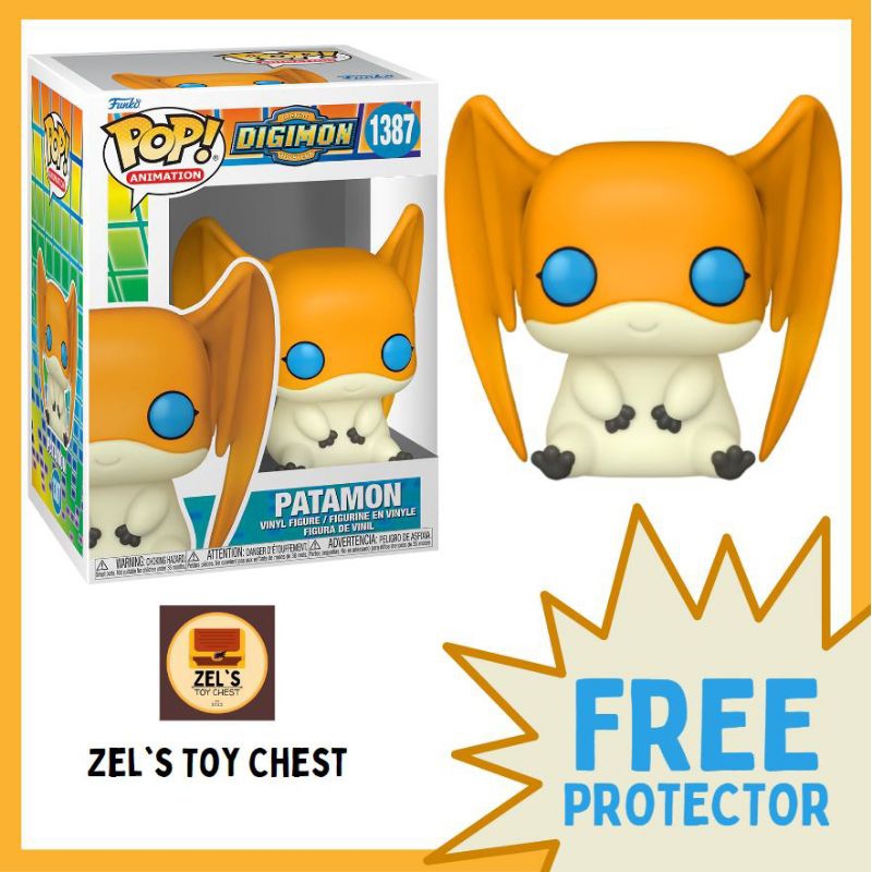 Funko Pop! Digimon: Patamon with Free Protector [Zel's Toy Chest ...