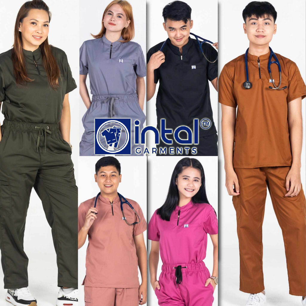 INTAL SCRUBSUIT 028 Elite MAPAGMALASAKIT Zip-Up Chino Collar Cargo ...