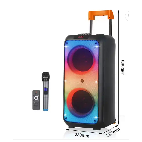 NDR-1095 Portable Wireless Mobile Speaker Woofer Karaoke BT Trolley outdoor bluetooth Speak ...