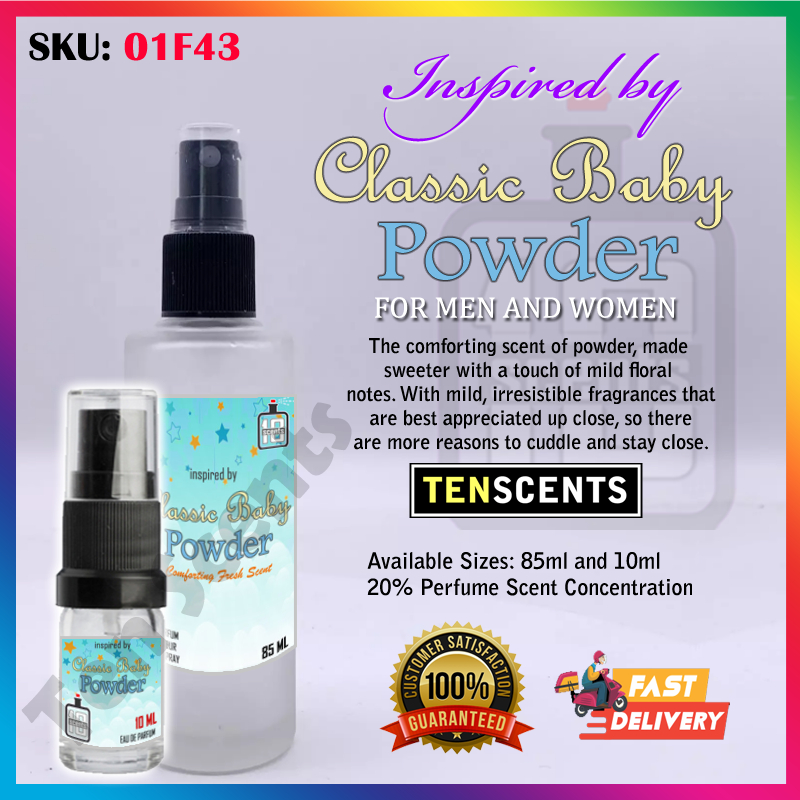 TENSCENTS Inspired CLASSIC BABY POWDER FRESH Scent Oil Based Perfume ...