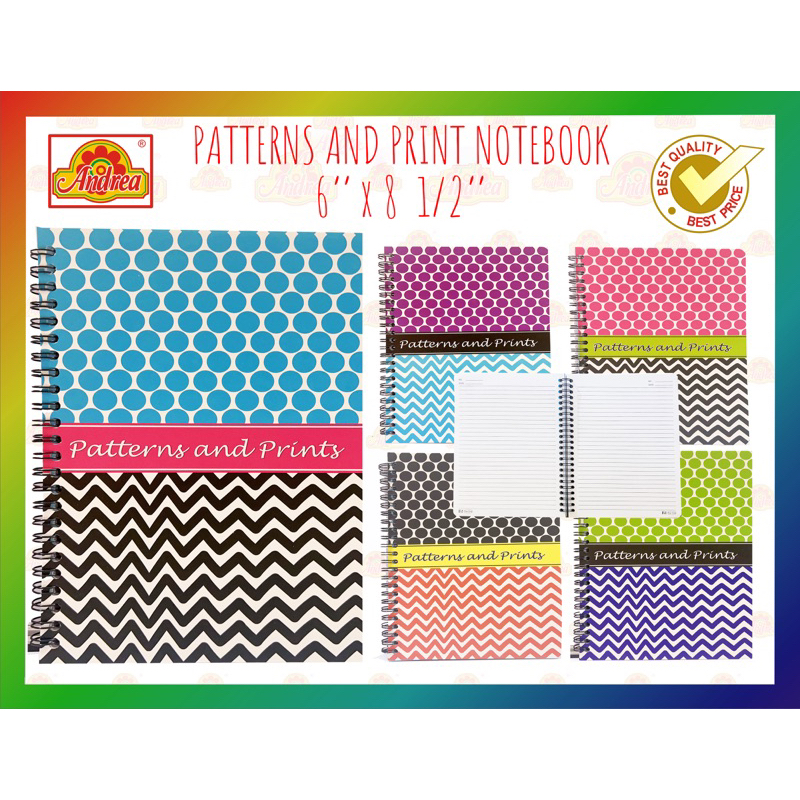 685 Quantity paper Patterns and Print Notebook | Andrea | Shopee ...