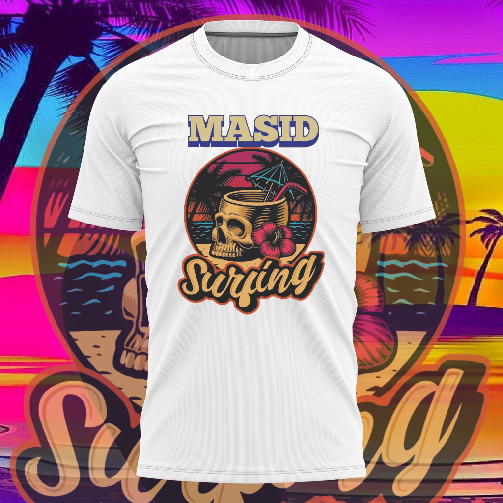 NEW! WHITE Masid Design sublimation front print only Quianna Fabric ...