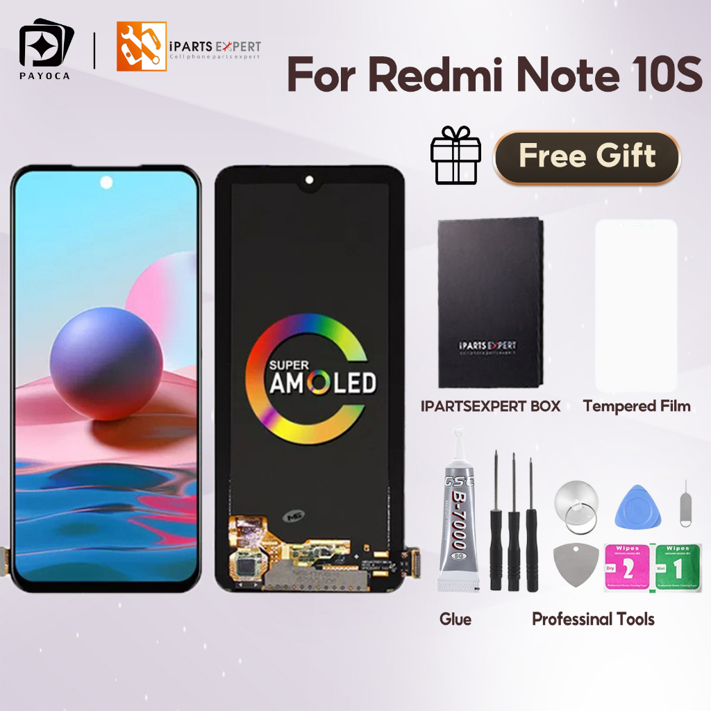 6.43'' Original LCD AMOLED For Xiaomi Redmi Note 10 4G Redmi Note 10s ...