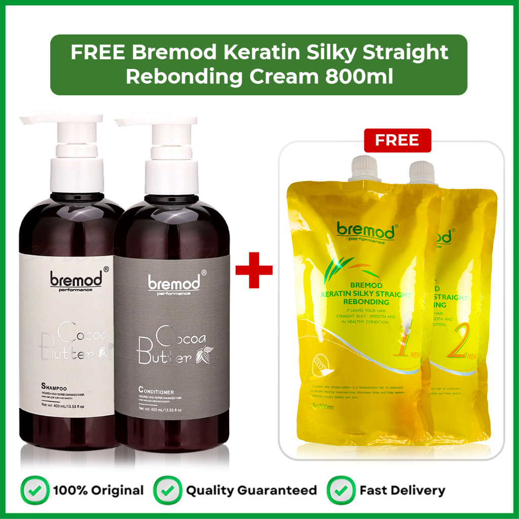 Bremod Premium Cocoa Butter Hair Shampoo Conditioner Hair Care ...