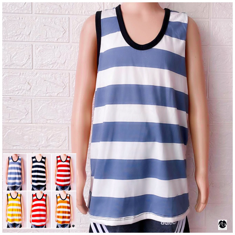 Kids Boys Printed Stripes Cotton Spandex Sando | Shopee Philippines
