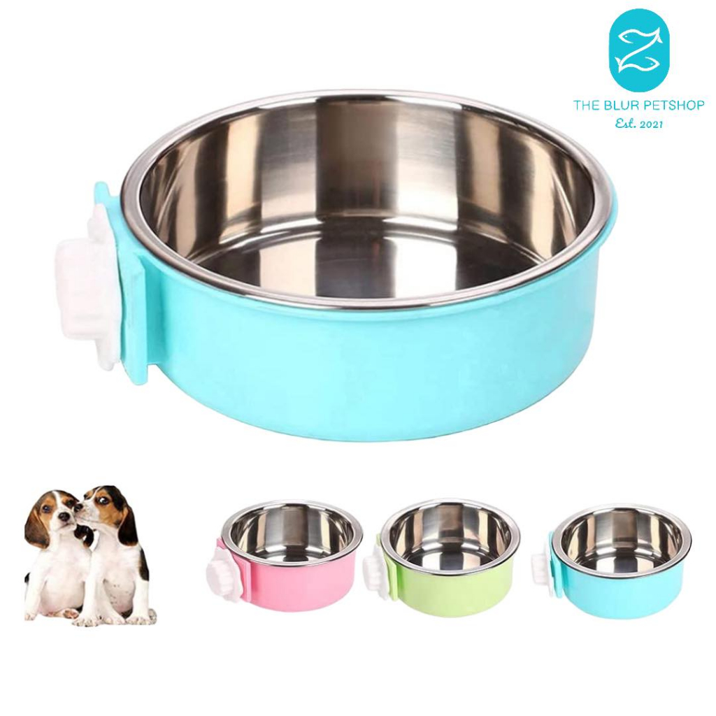 Colorful Pet Hanging Stainless Steel Bowl Plate Cat Dog Pet Bowl ...
