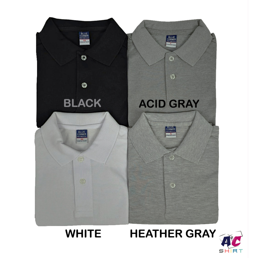 Blue Corner Unisex Poloshirt (Men's) | Shopee Philippines