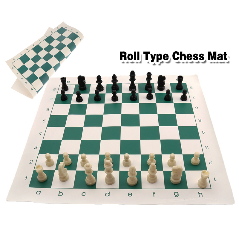 Chess Mat 50x50cm Easy To Carry Roll-up Chess Mat Portable Roll Type ...