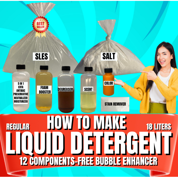DIY LIQUID DETERGENT KIT-18L yield | Shopee Philippines