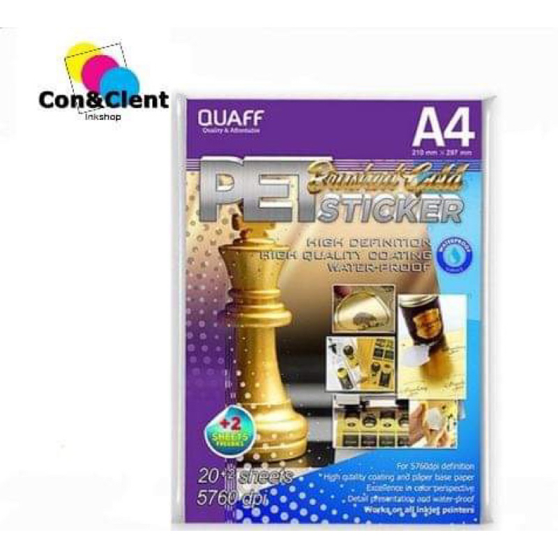 QUAFF PET STICKER 20pcs/pack a4 size | Shopee Philippines