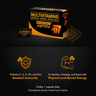 Unilab Enervon Activ Multivitamins - Enervon Activ 40s, Get Enervon ...