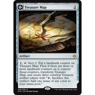 A MAGIC THE GATHERING - MTG - [COLORLESS] - Treasure Map - Ixalan (XLN ...