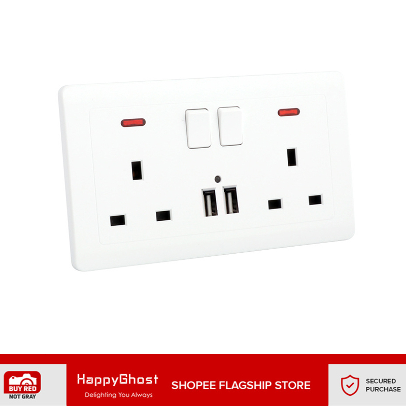 universal power socket 5 holes dual usb charger port socket universal ...