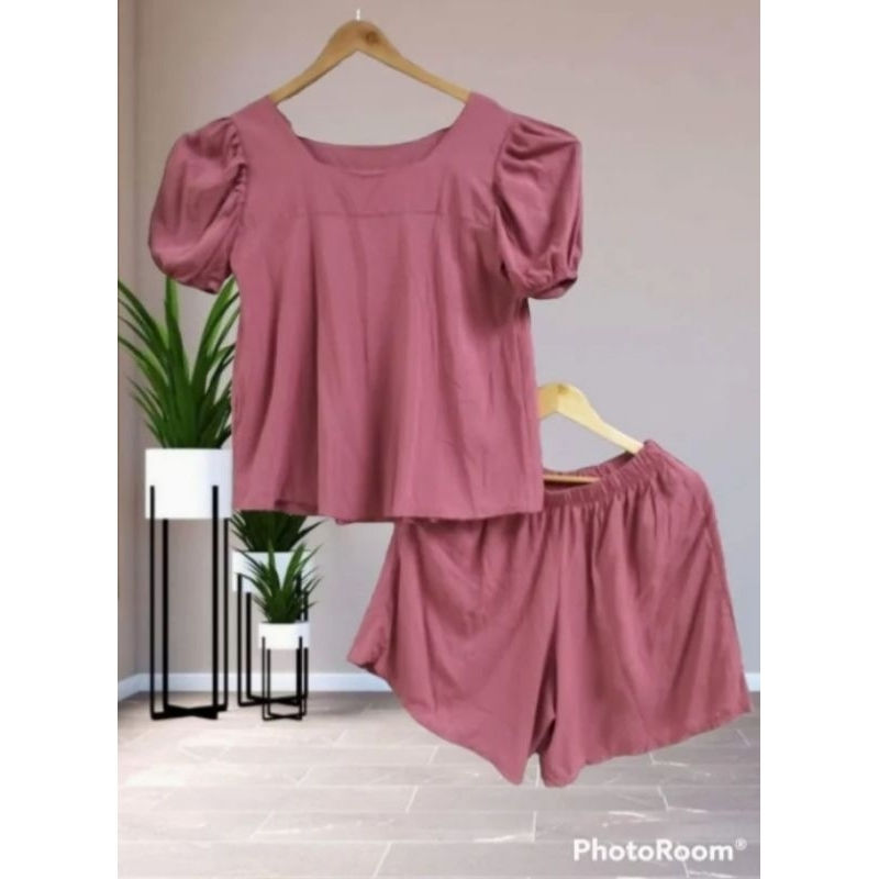 plus size terno short plain | Shopee Philippines