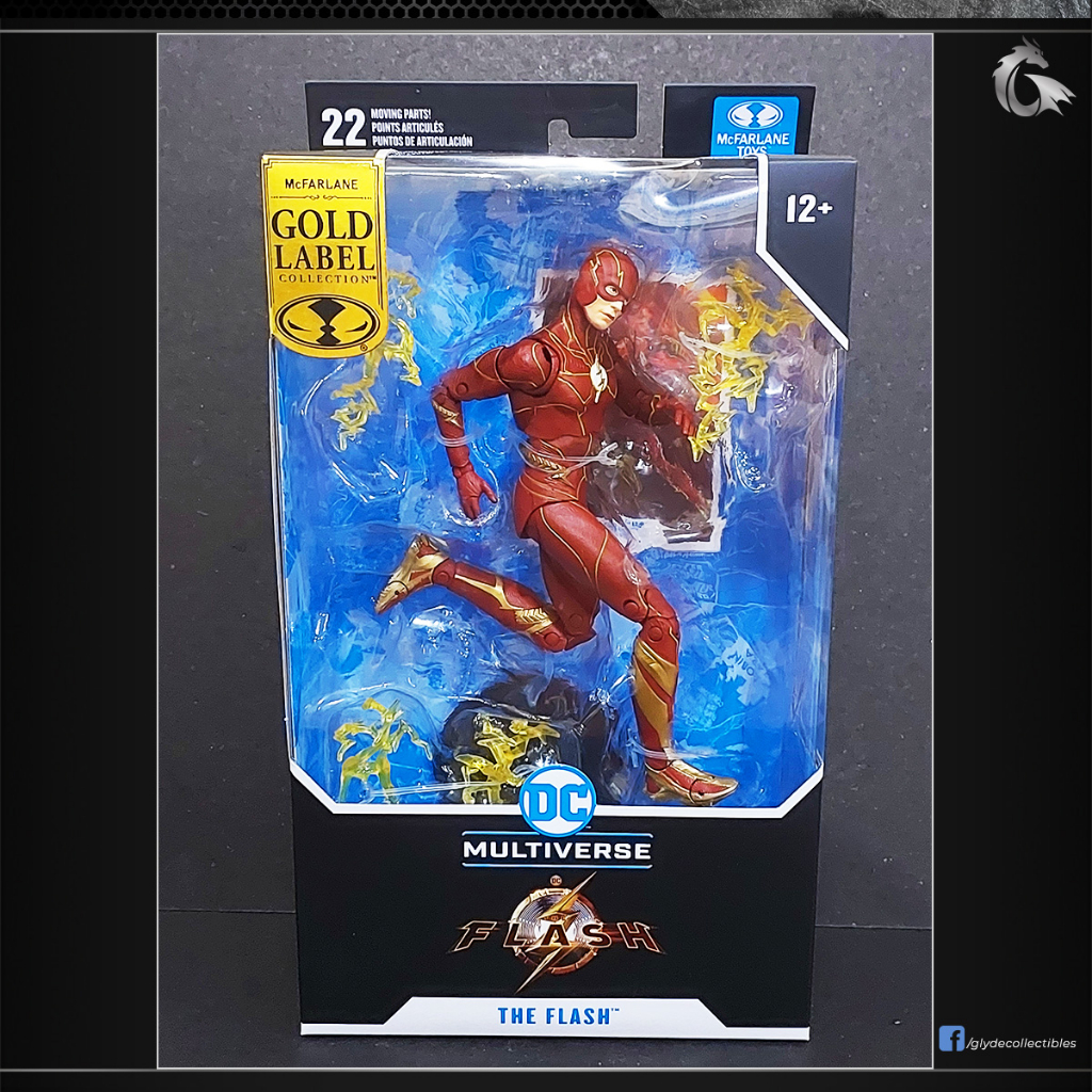 McFarlane: DC The Flash Movie - The Flash (Speed Force Variant) - Gold ...