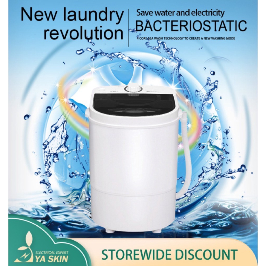 Single-Tub Washing Machine, Mini Small Washing Machine, Dehydrating ...