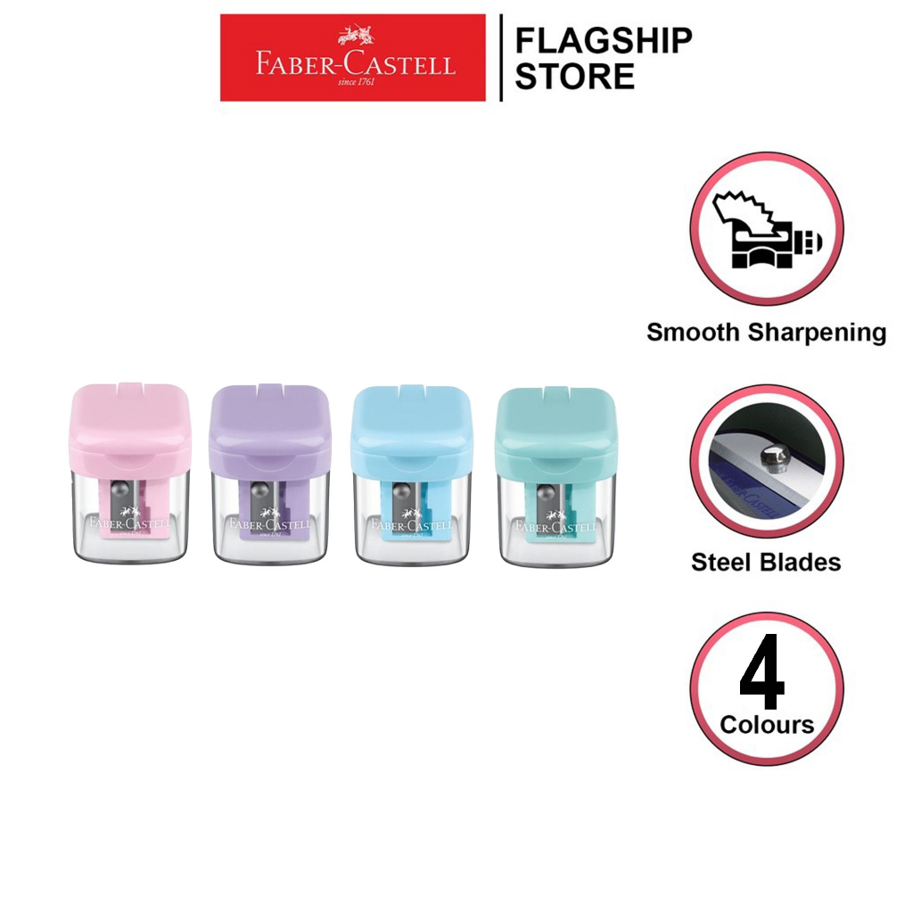 Faber-Castell Pastel Capped Sharpener Single Hole | Shopee Philippines