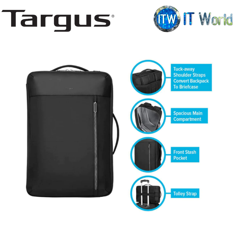 Targus TBB595GL-70 15.6" Urban Convertible Comfortable Top and Side ...