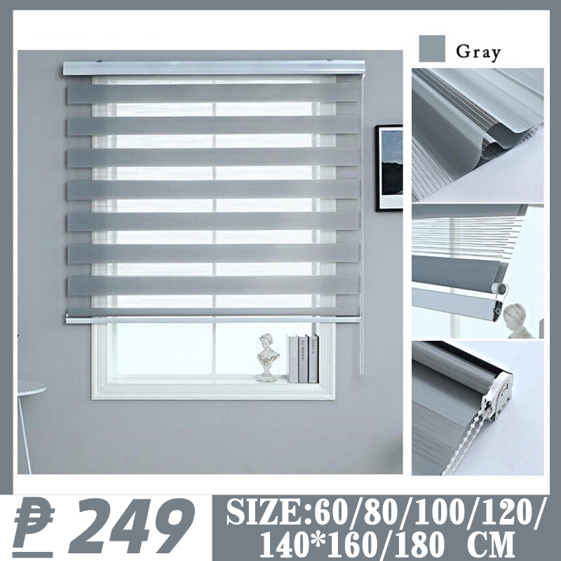 Light Grey New Korean Blinds Curtains For Windows Venetians Duo Roller ...