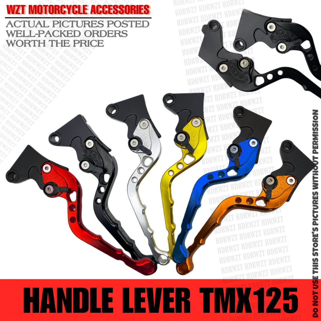 WZT ALLOY BRAKE AND CLNTCH HANDLE LEVER SET FOR HONDA TMX125 / TMX 125 ...