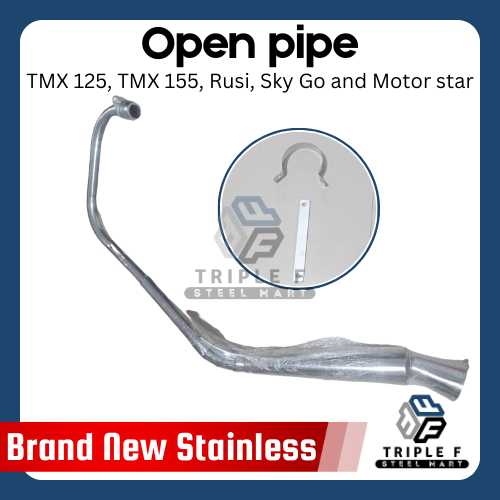 BRAND NEW | Open pipe for TMX 125, TMX 155, Rusi, Sky Go and Motor star ...