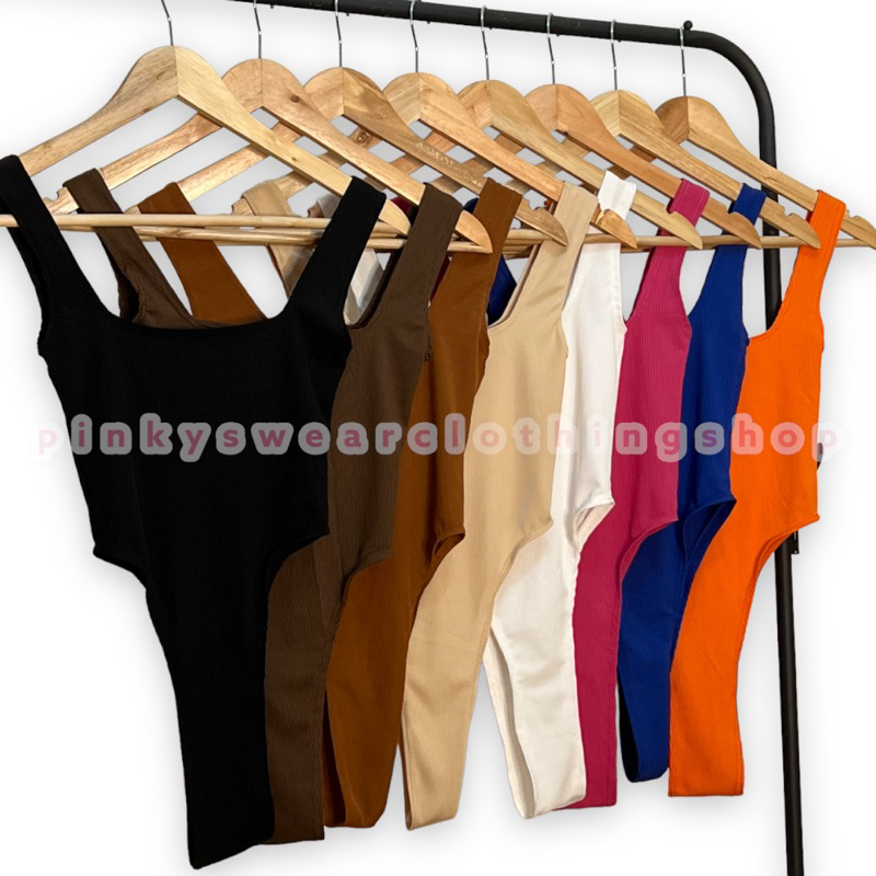 PinkySwear Luanda High Cut Tank Bodysuit | Shopee Philippines