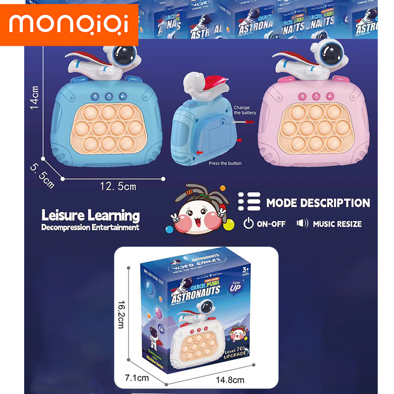 Quick Push Game Console Electronic Speed Push Through Pop It Game ...