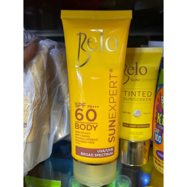 Belo Sun Expert SPF 60 BODY pa+++ 100ml/ Tinted 50ml/ Whitening 50ml ...